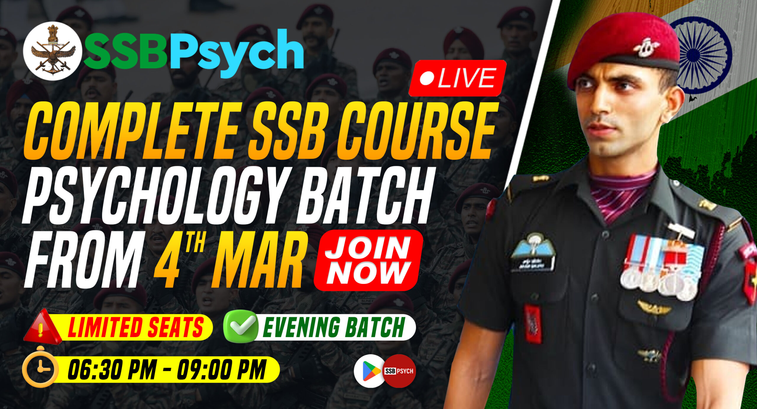SSBPsych Live March Batch - SSBPsych